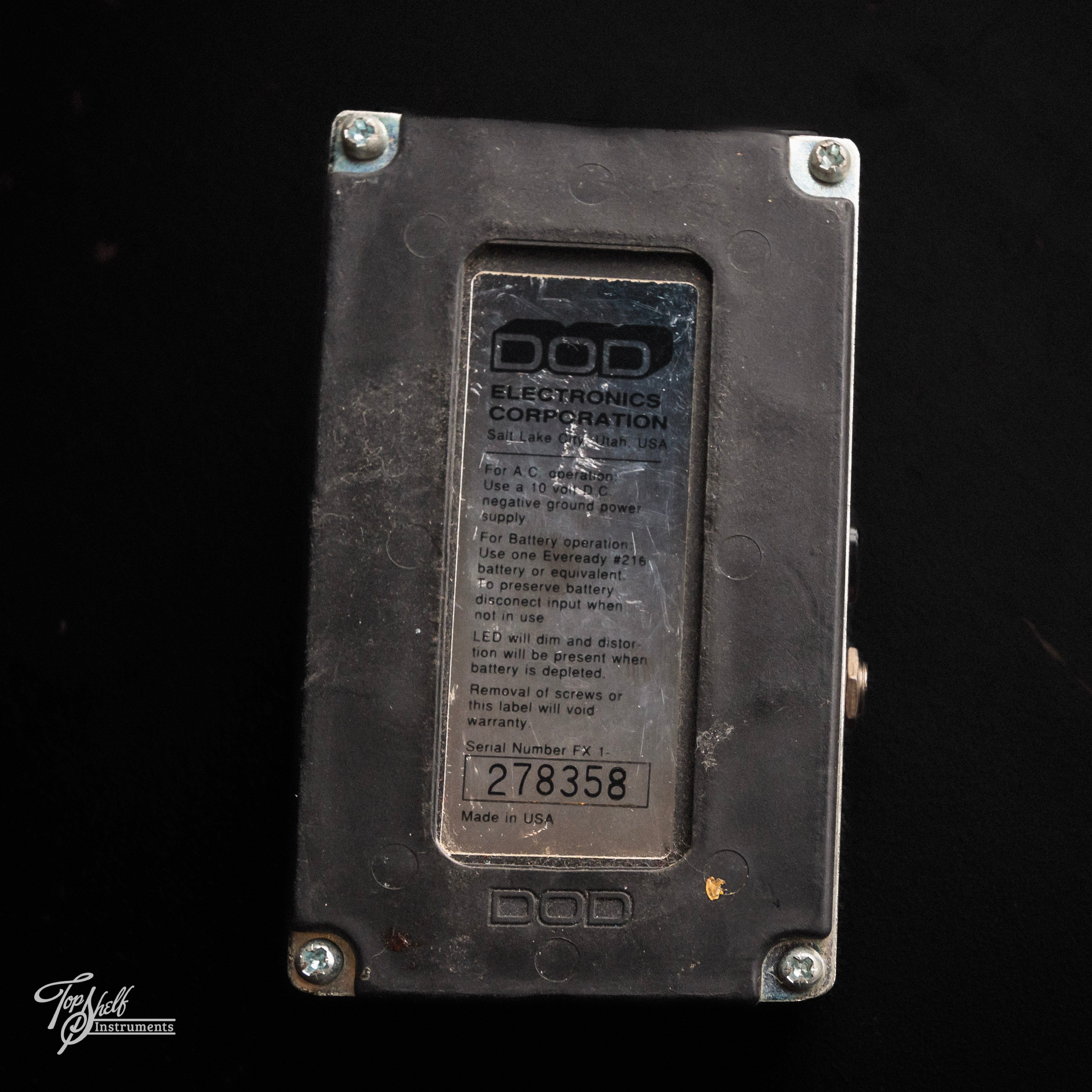 DOD FX54 Attacker Compressor/Distortion Pedal – Topshelf Instruments