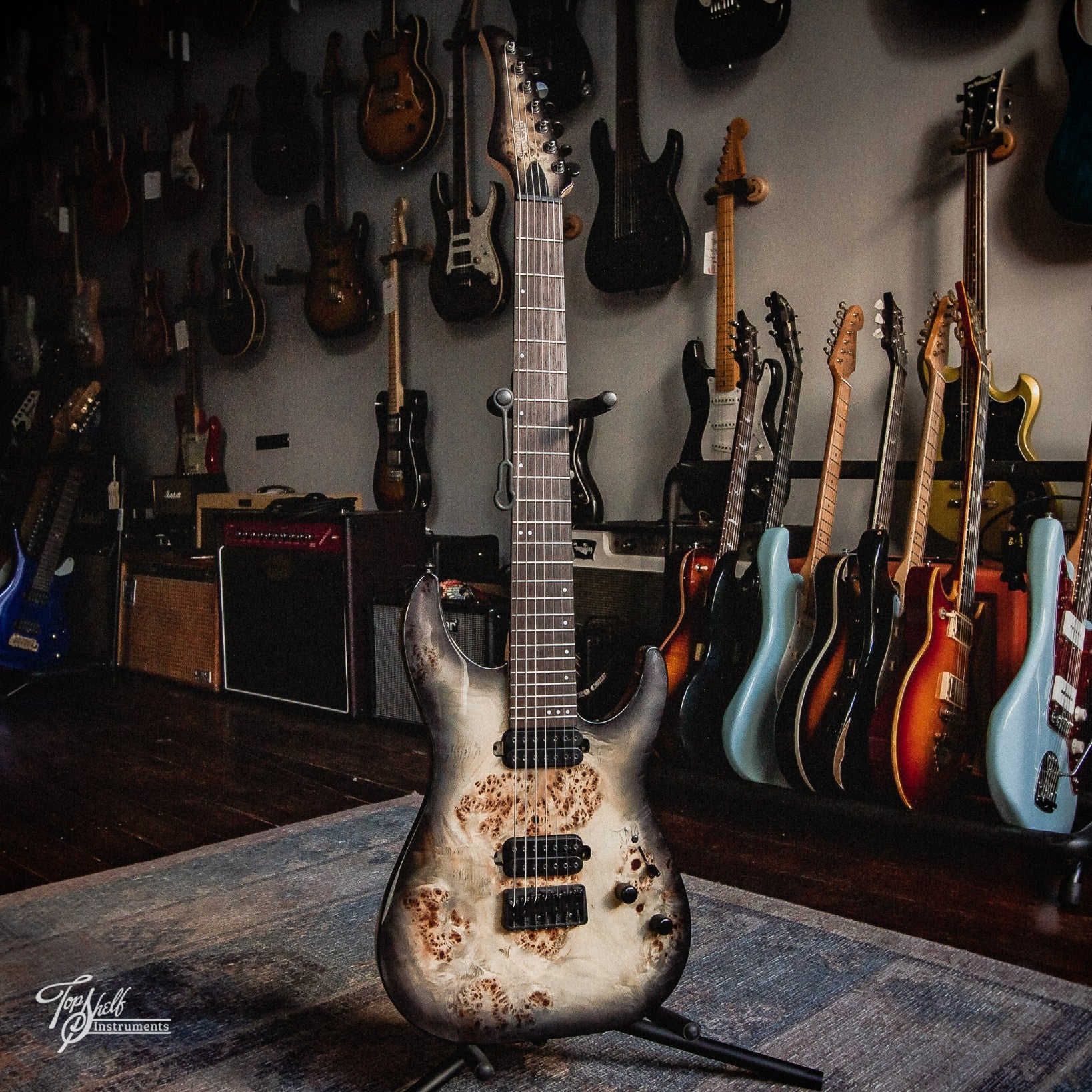 Schecter C-7 Pro Charcoal Burst 2022 – Topshelf Instruments
