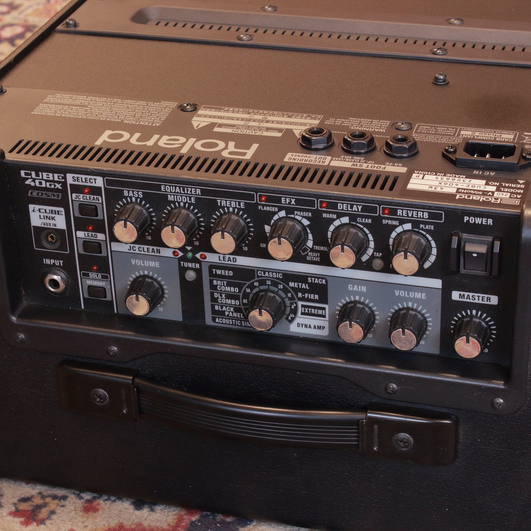 Roland Cube40GX 1x10" Guitar Combo Amp – Topshelf Instruments