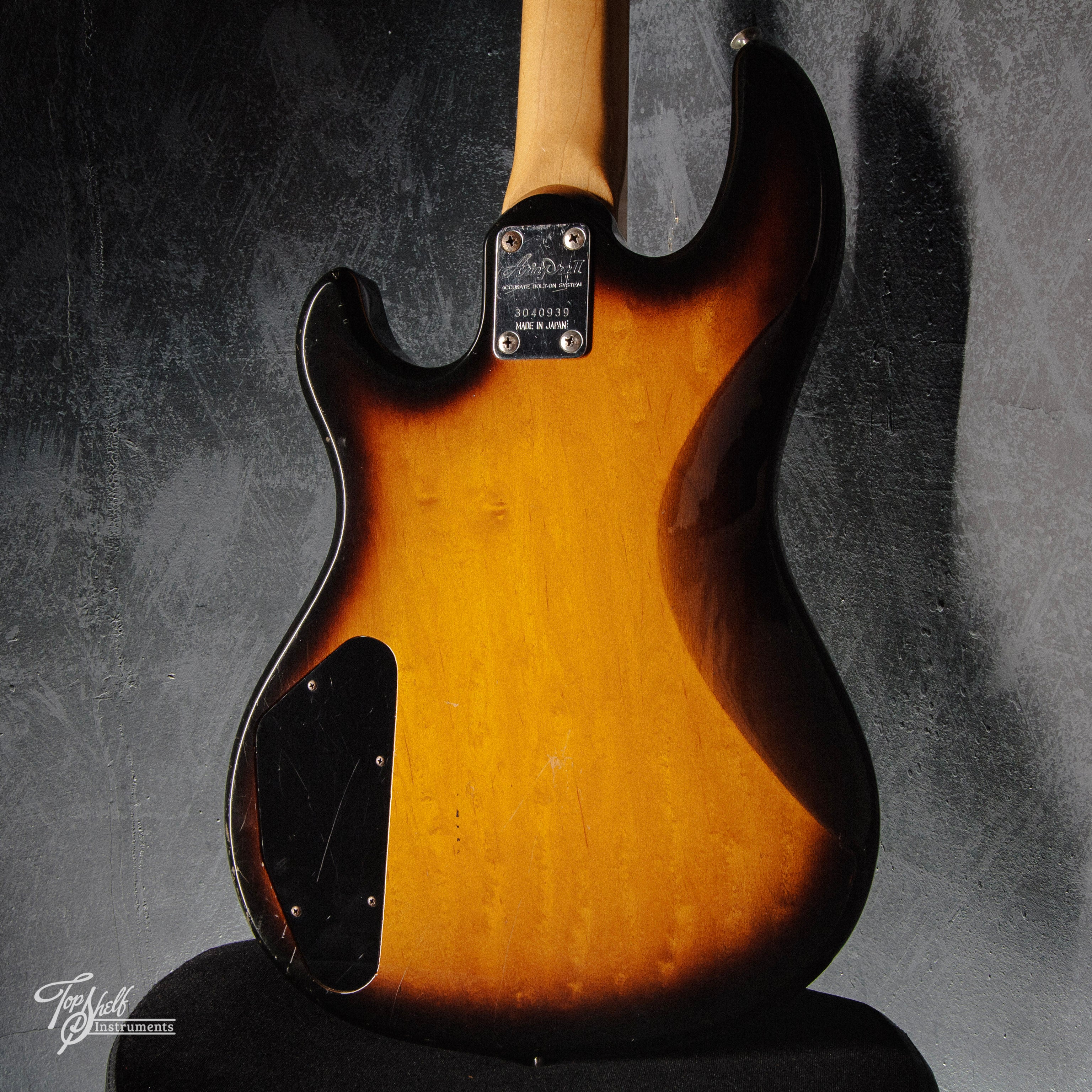 Aria Pro II TSB-400 Bass Sunburst 1983 – Topshelf Instruments