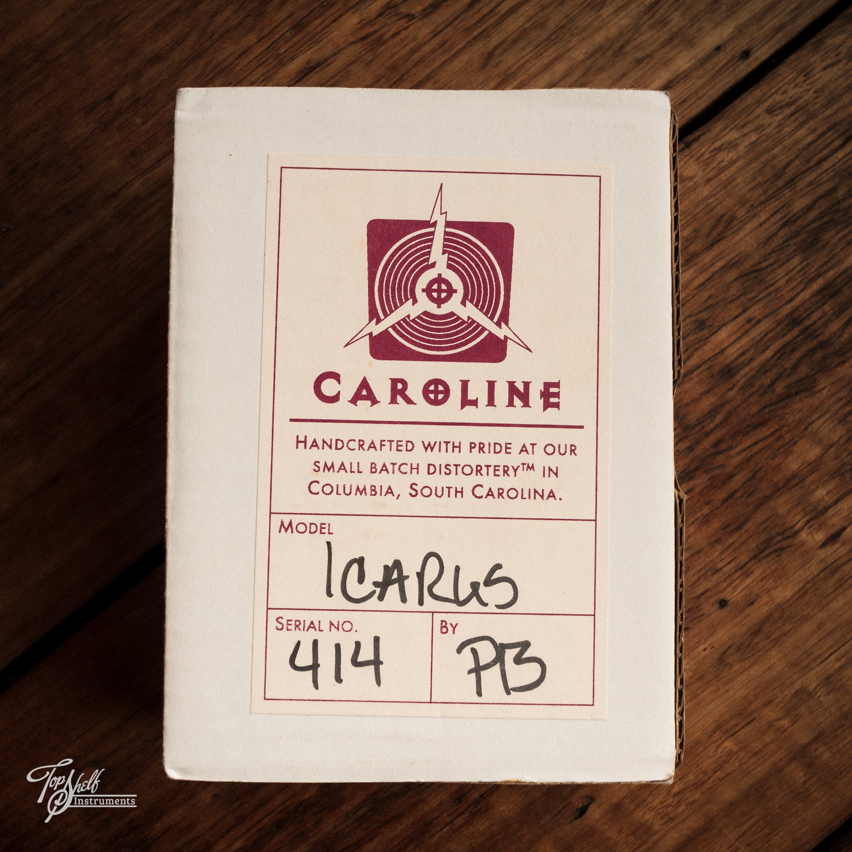 Caroline Guitar Company Icarus v1 Boost Pedal – Topshelf Instruments