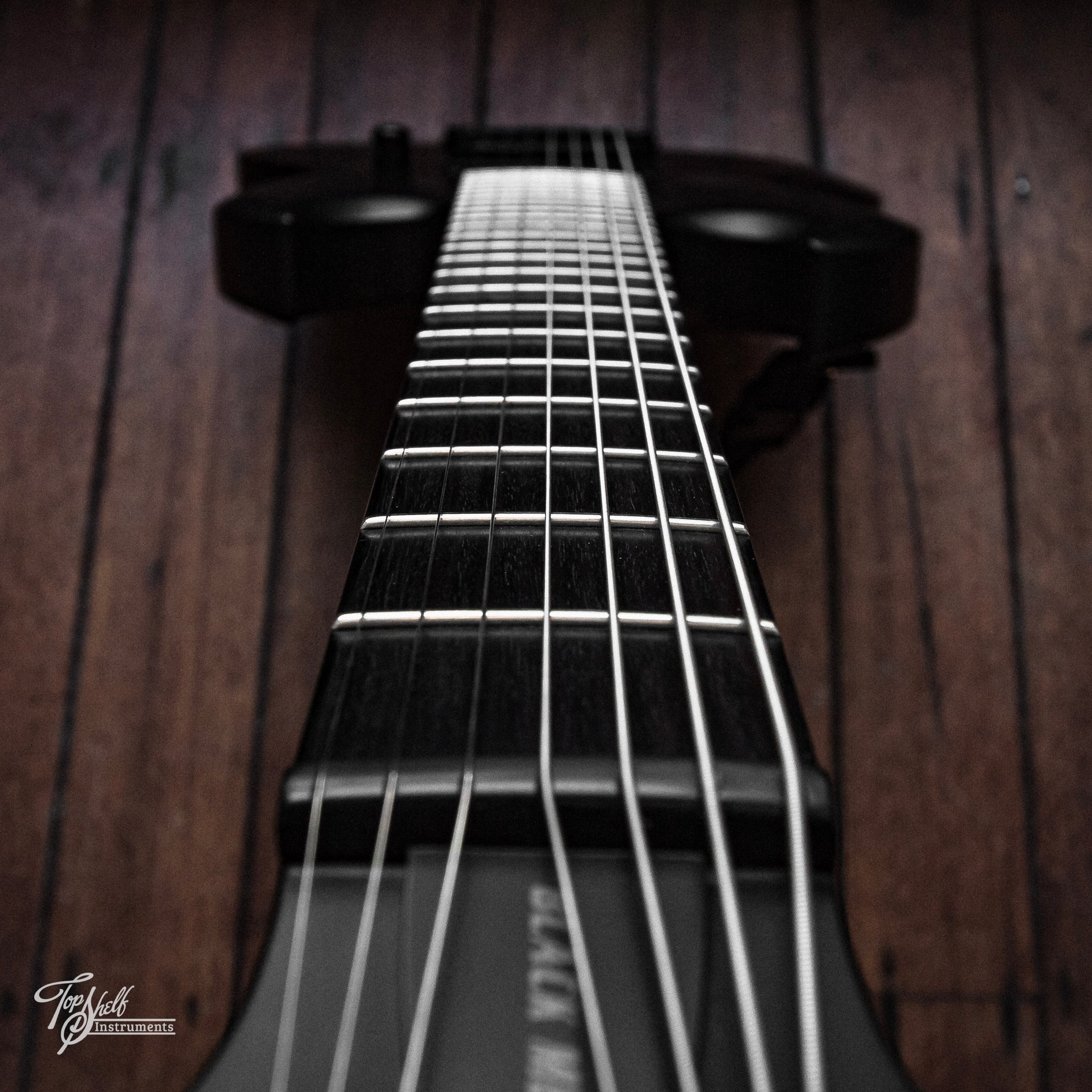 LTD Viper-7 Black Metal Baritone Black Satin 2018 – Topshelf Instruments