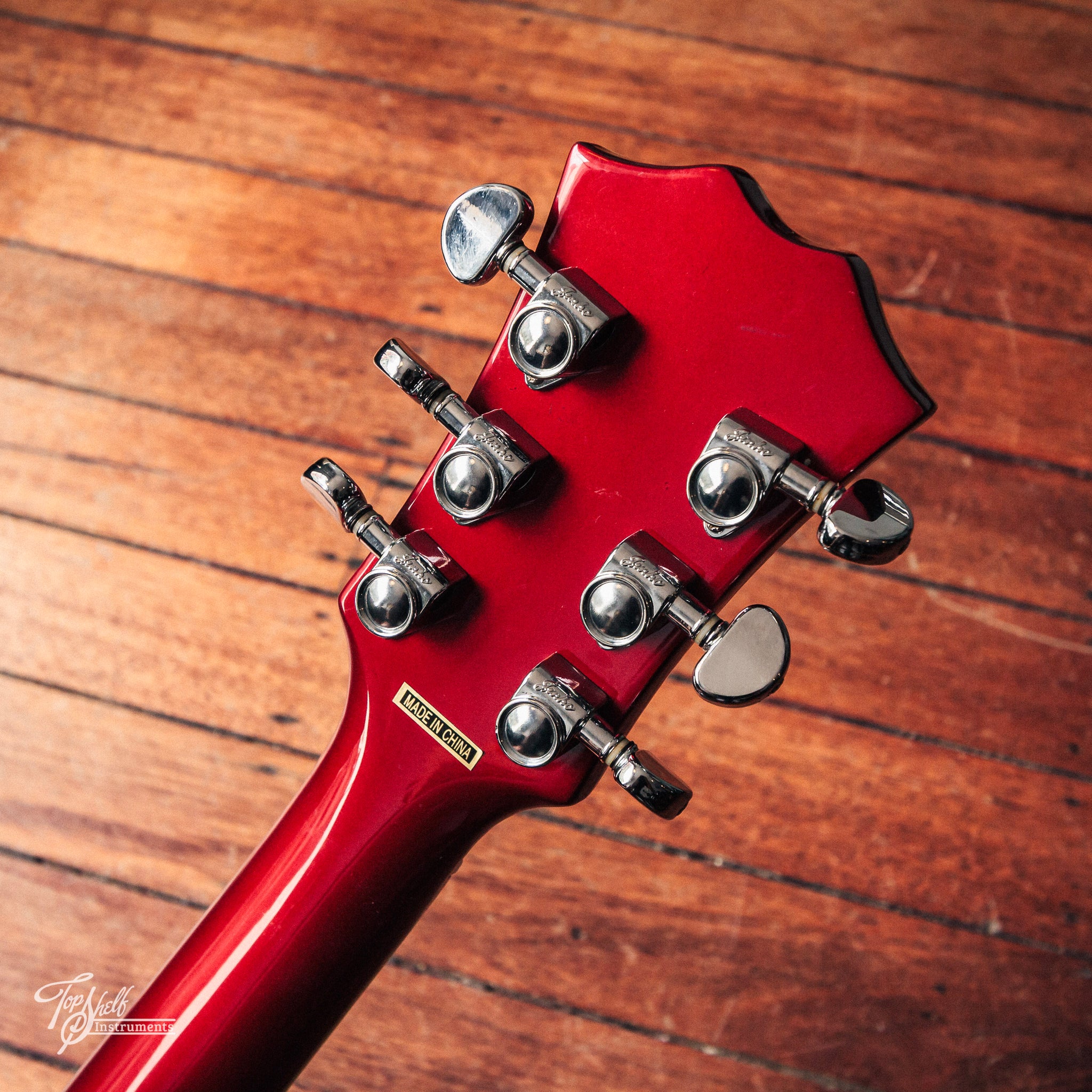 Electa Bad Boy Custom Hollowbody Candy Apple Red – Topshelf Instruments