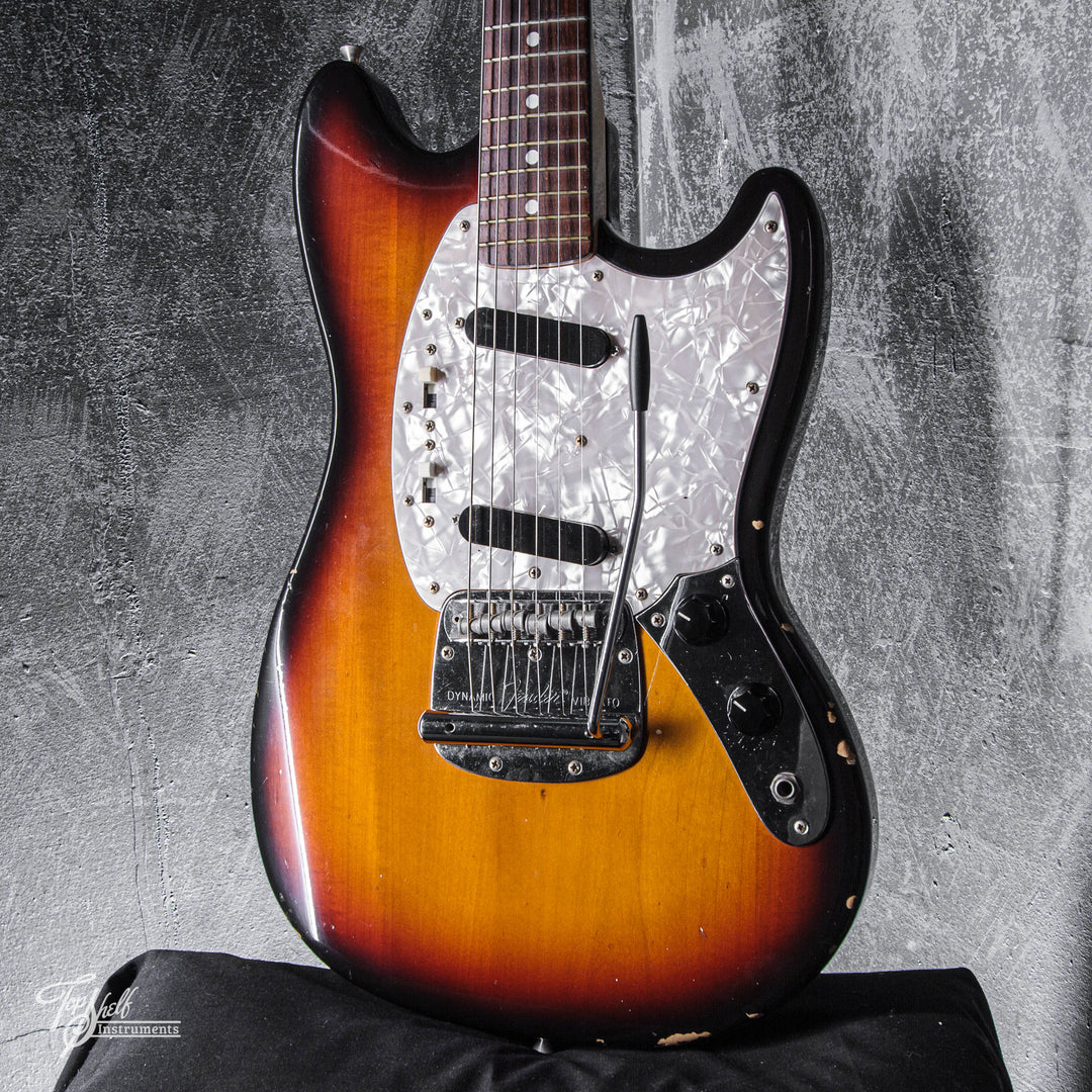 Fender Japan Mustang MG69-65 Sunburst 1995 – Topshelf Instruments
