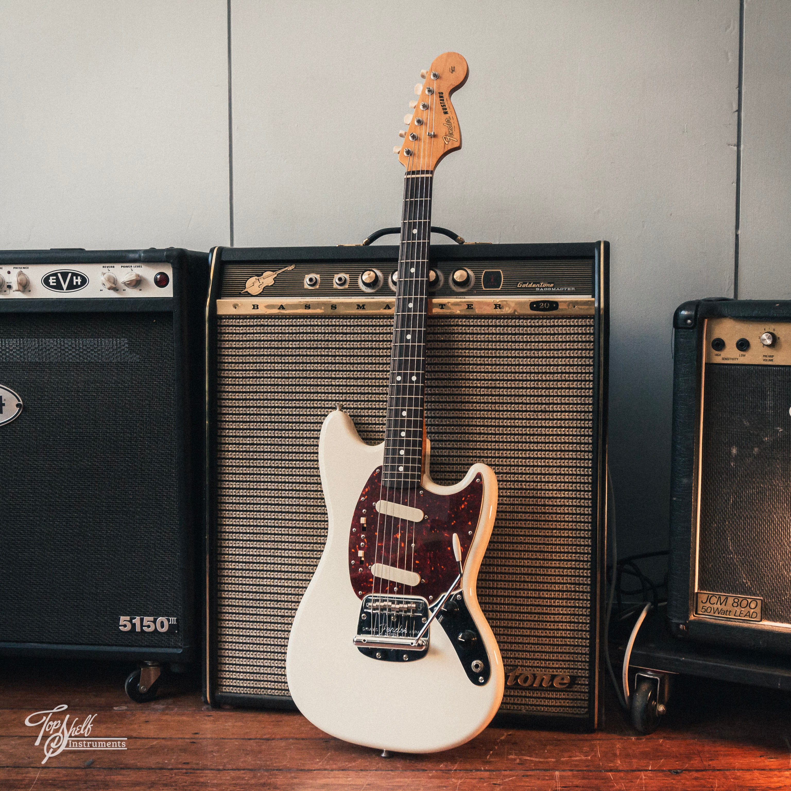 Fender Japan '65 Mustang MG65 Vintage White 2007 – Topshelf Instruments