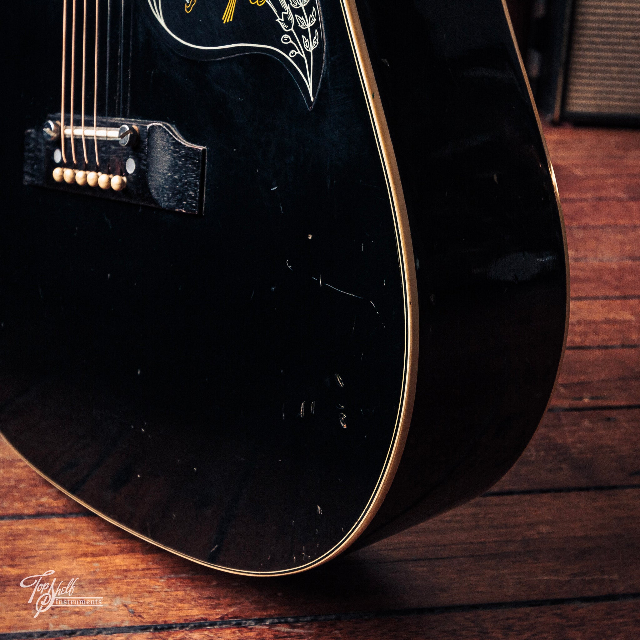 Ibanez 684 Concord Dreadnought Acoustic Black 1978 – Topshelf Instruments
