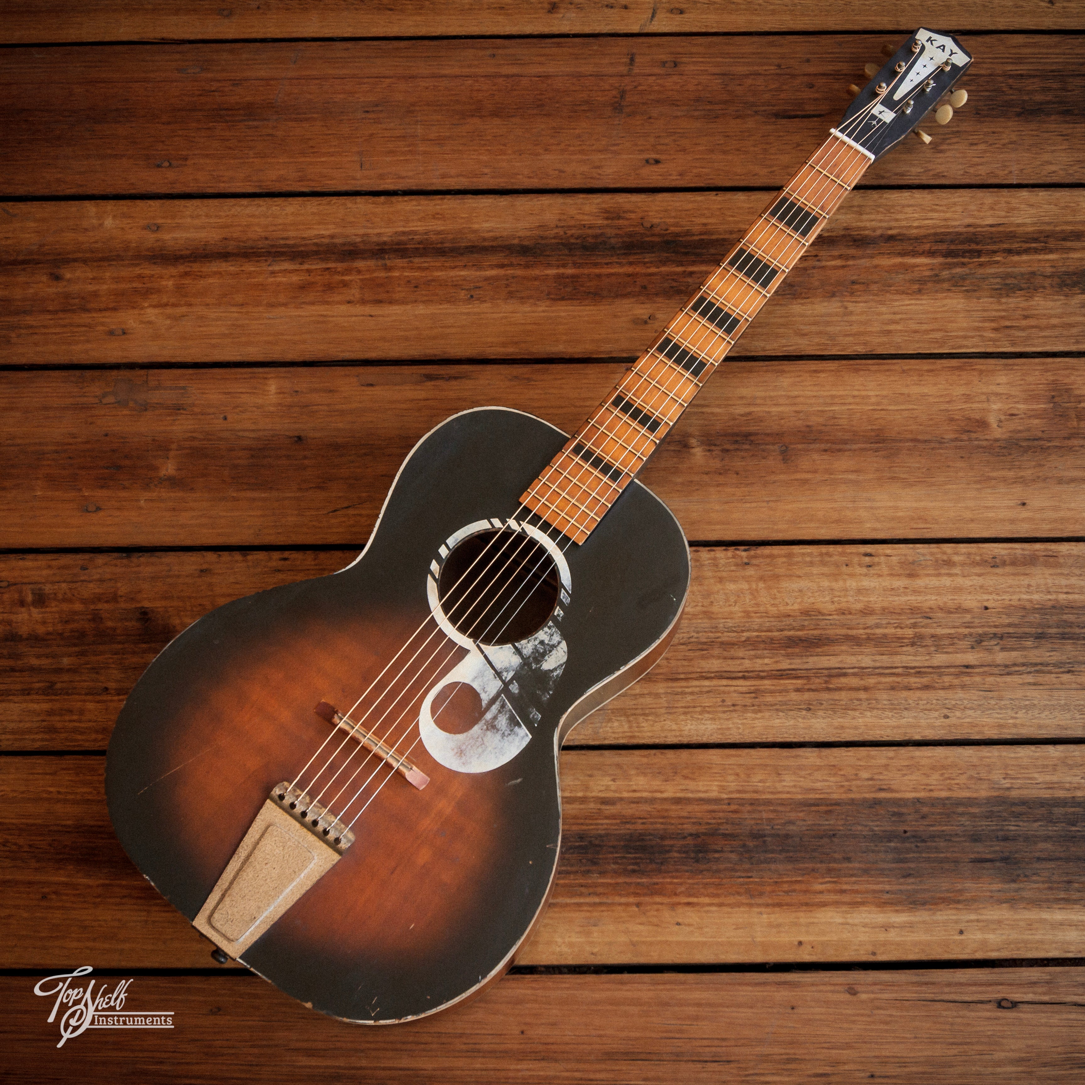 Kay Model K1160 Parlour Sunburst 1966 – Topshelf Instruments
