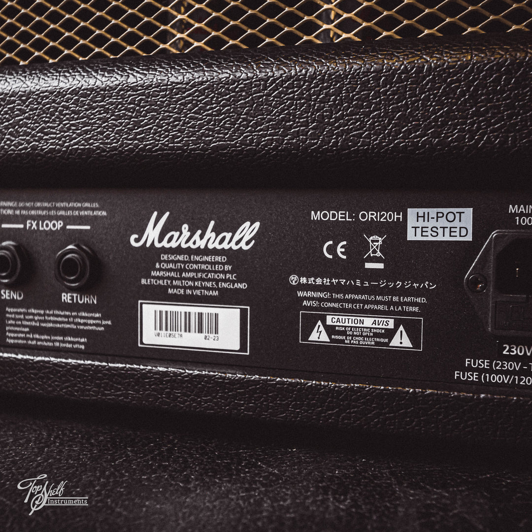 Marshall Origin 20H 20-Watt Valve Guitar Amp Head – Topshelf Instruments