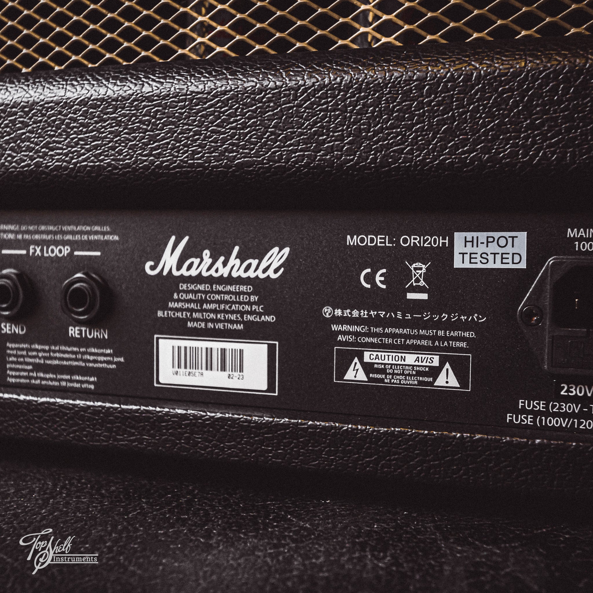 Marshall Origin 20H 20-Watt Valve Guitar Amp Head – Topshelf Instruments