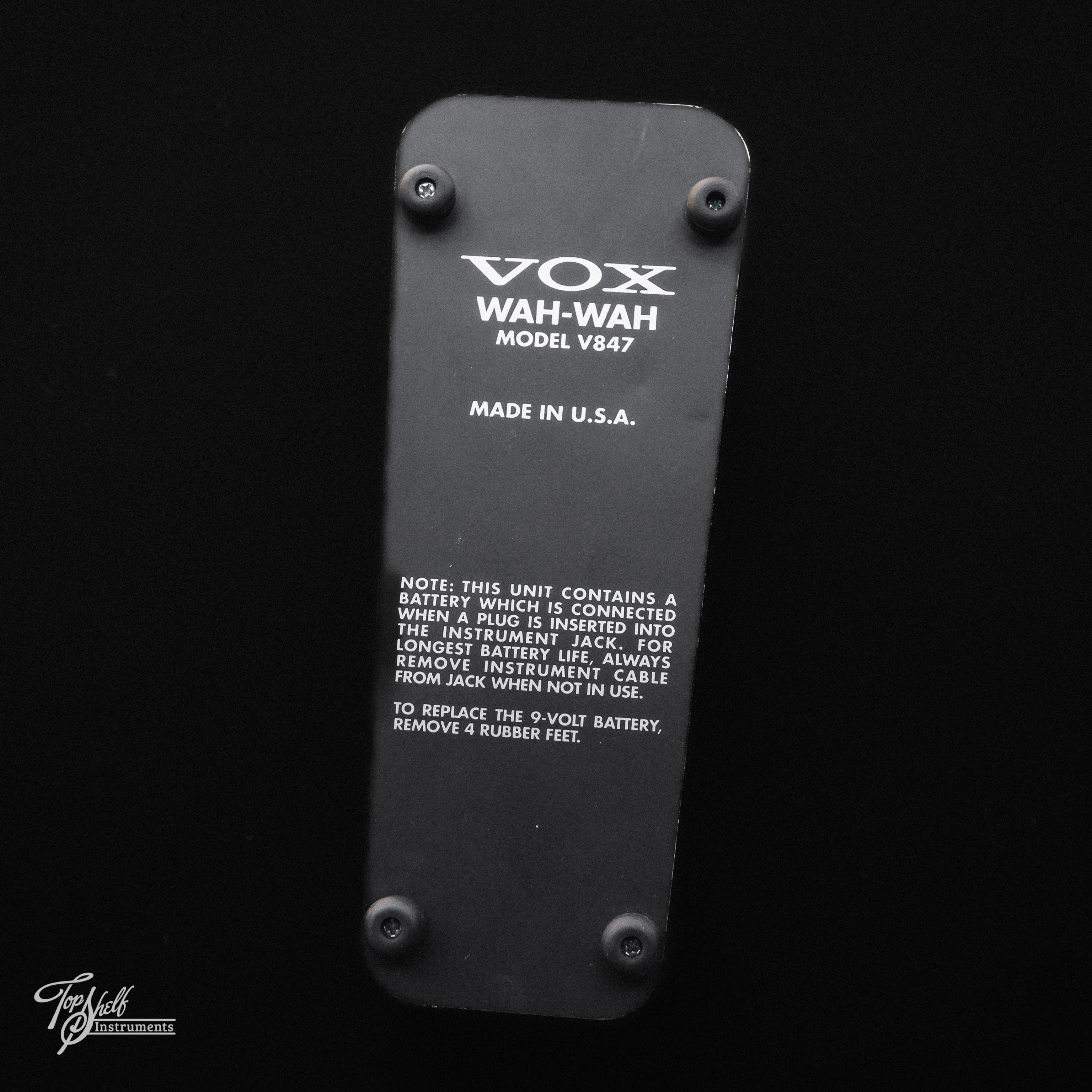 Vox V847 Wah Pedal – Topshelf Instruments