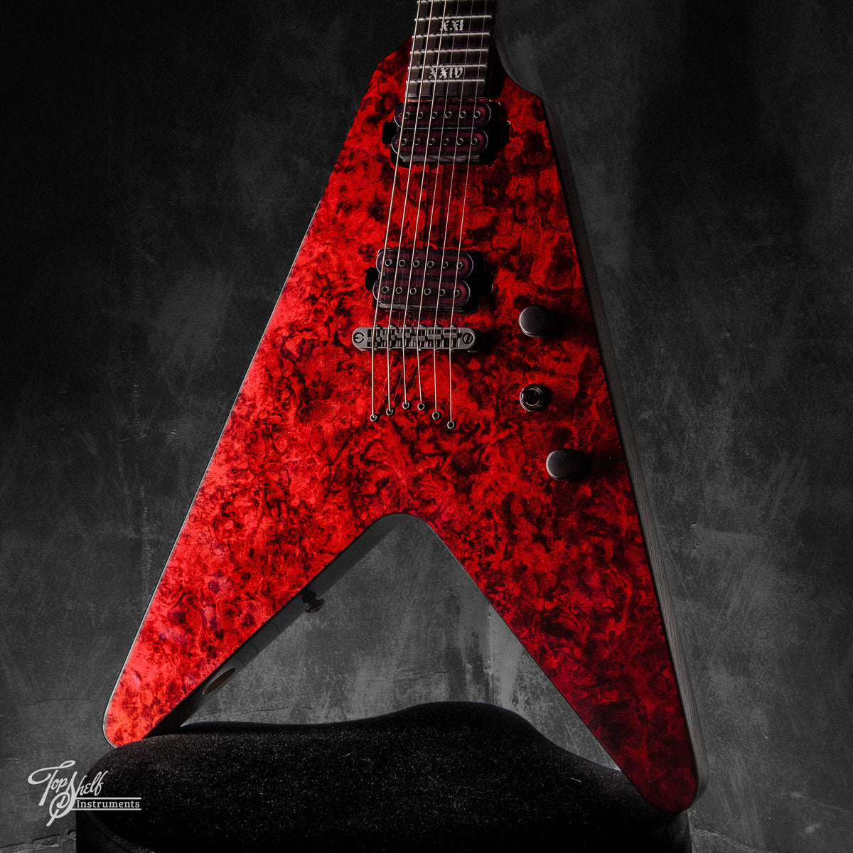 Schecter Diamond Series V-1 Apocalypse Red Reign 2021 – Topshelf ...
