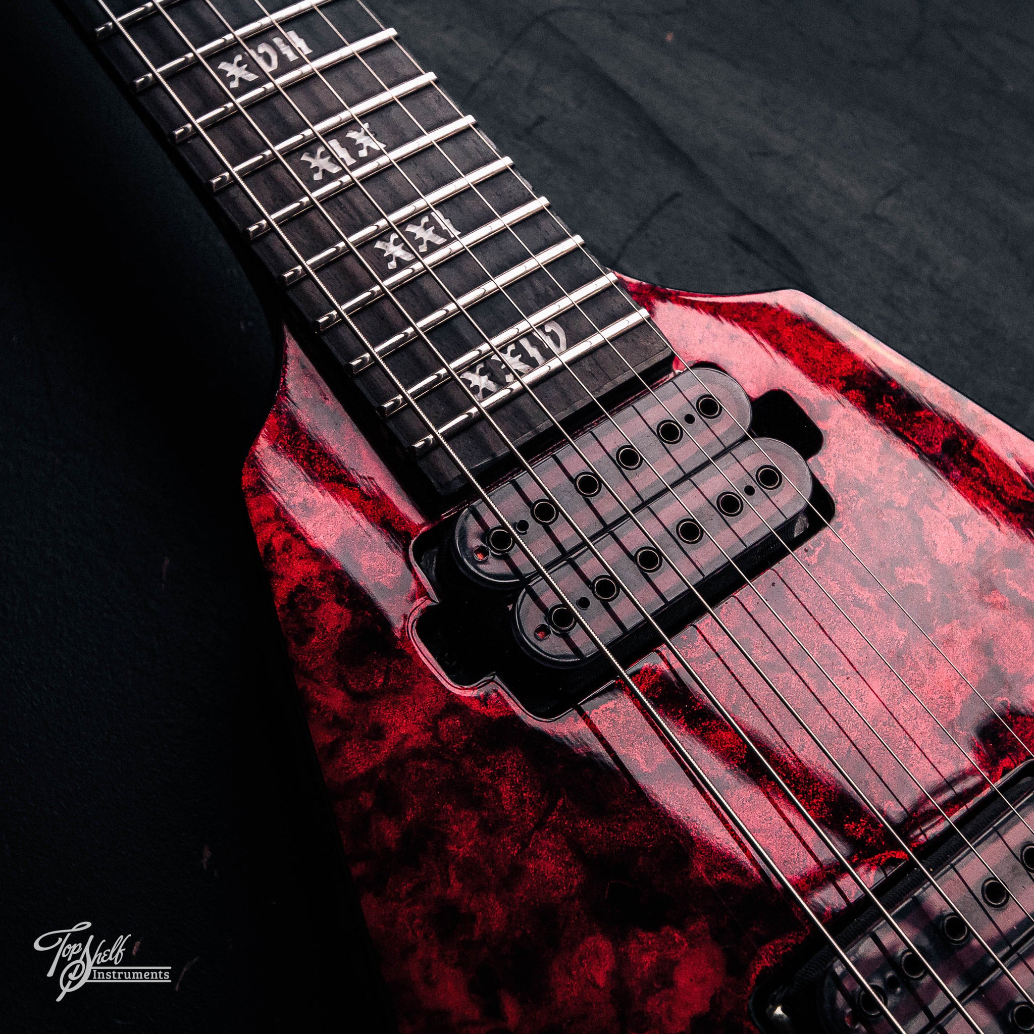 Schecter Diamond Series V-1 Apocalypse Red Reign 2021 – Topshelf ...