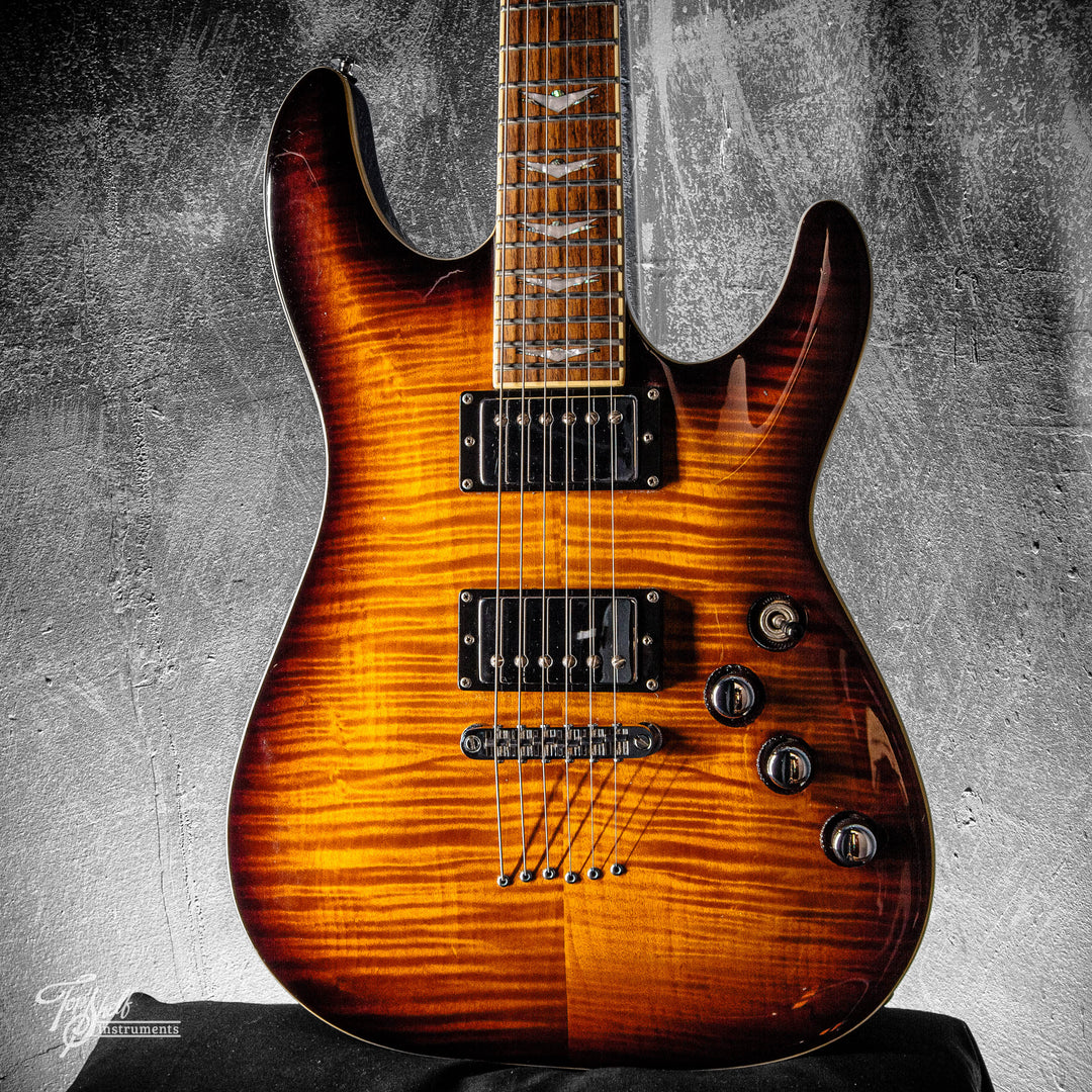 Schecter C-1+ Diamond Series Vintage Sunburst 2005 – Topshelf Instruments