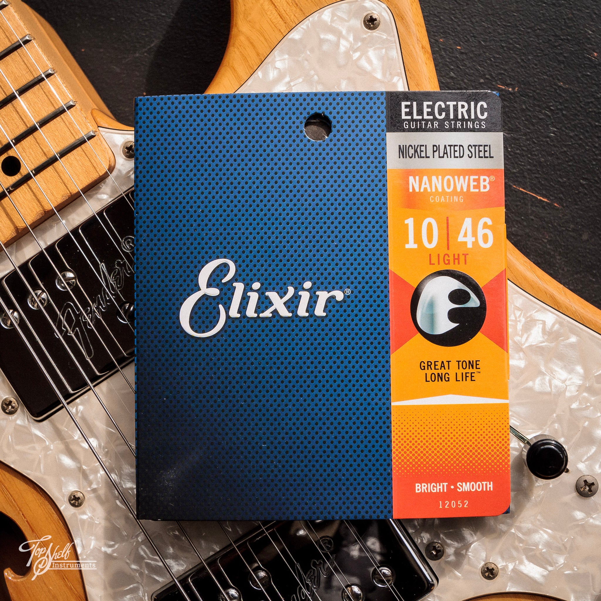 Elixir Light Electric Guitar Strings with Nanoweb Coating (10-46 ...