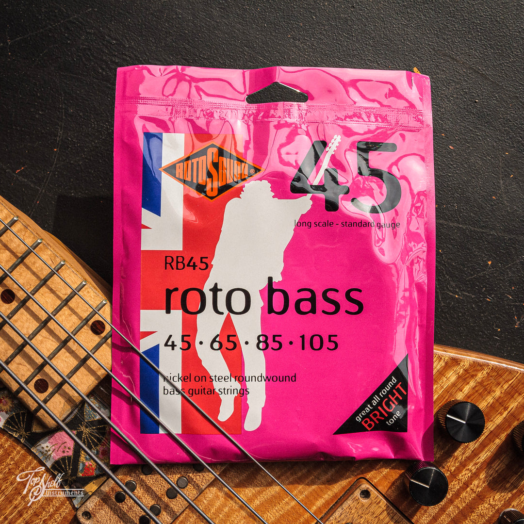 RotoSound RB45 Roto Bass 45-105 Long Scale Standard Gauge Electric Bas ...