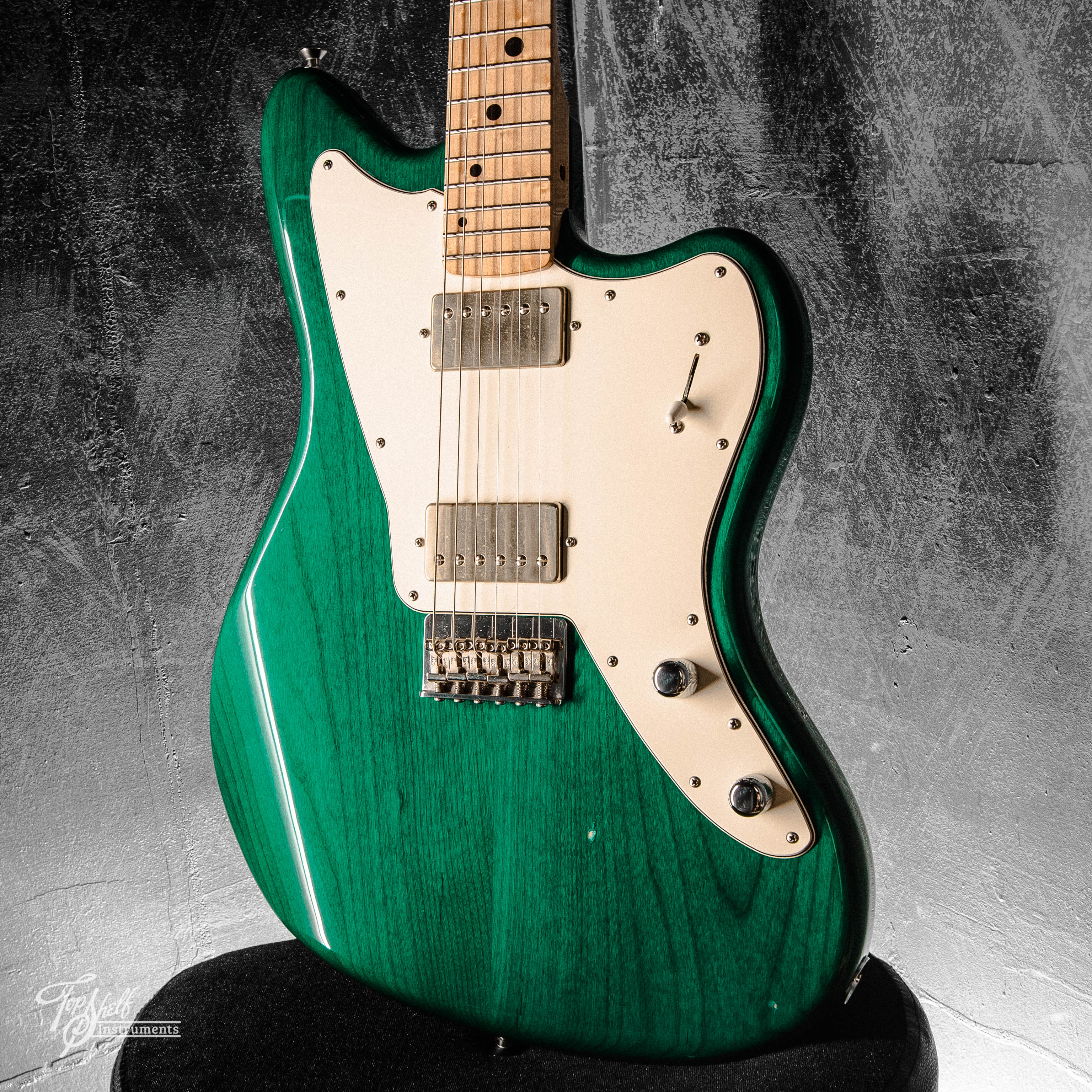 Warmoth Jazzmaster Build Transparent Turquoise 2017 – Topshelf Instruments