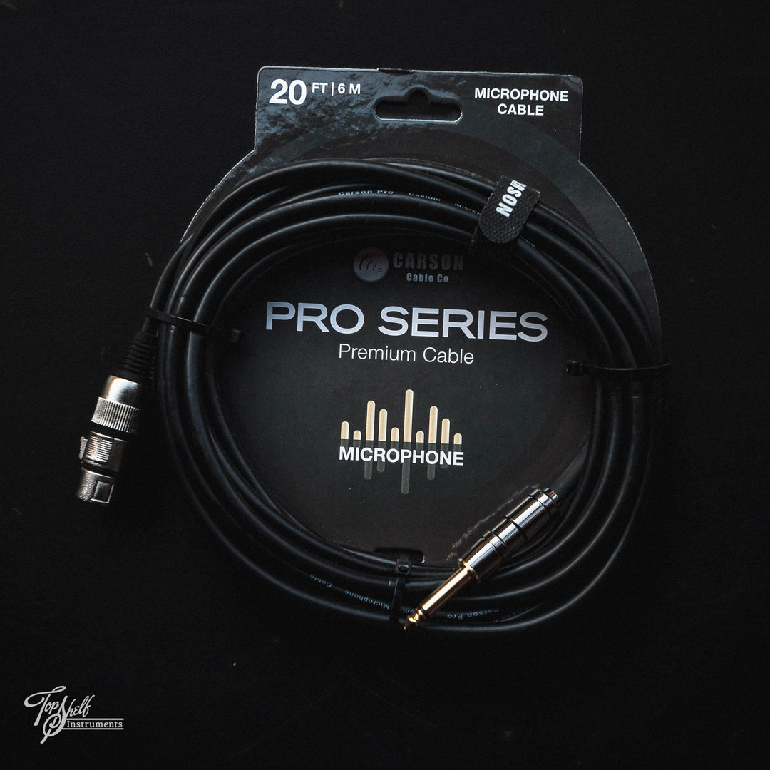 Carson Pro Series 20ft Microphone Cable XLR-1/4" Mono – Topshelf ...