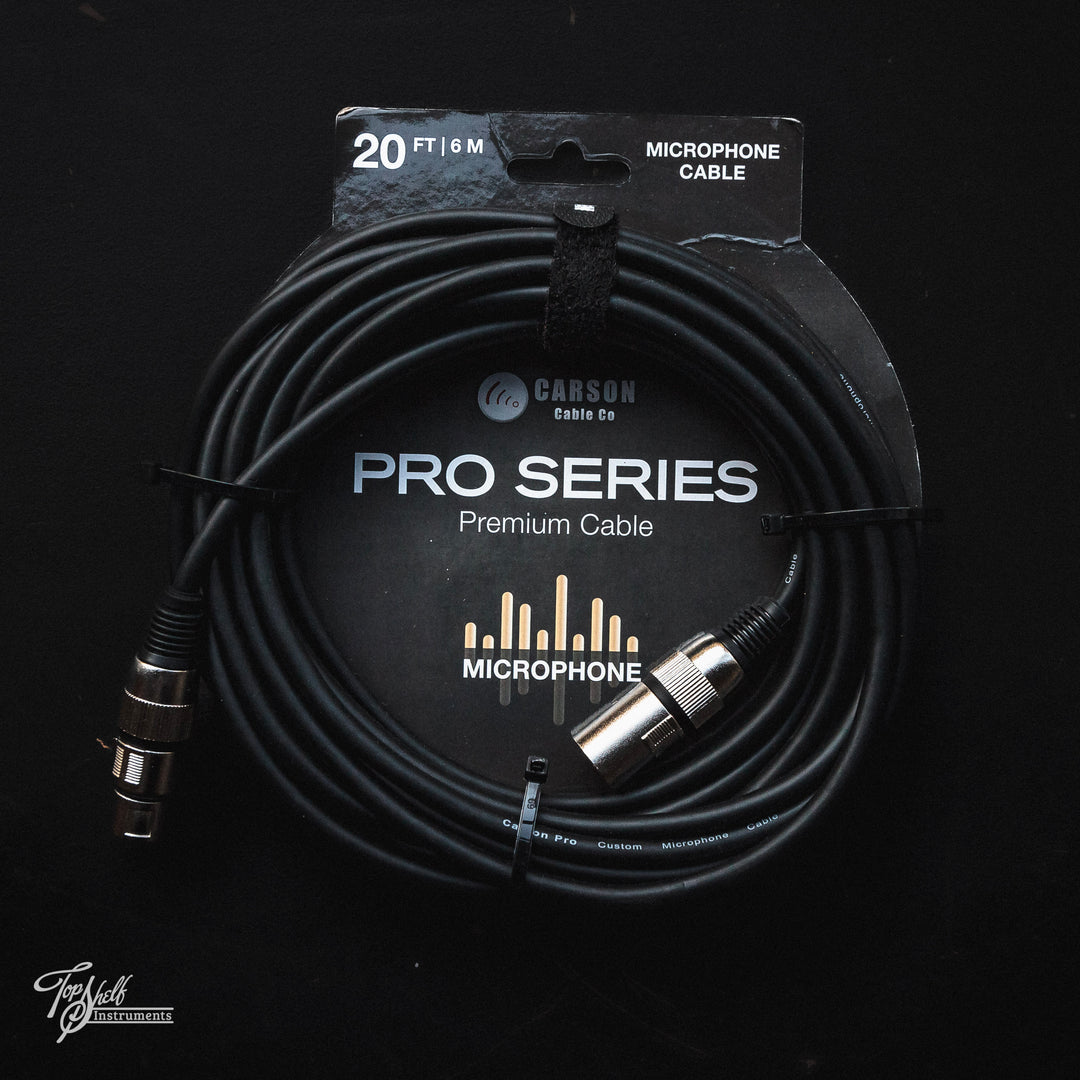 Carson Pro Series 20ft Microphone Cable XLR-XLR – Topshelf Instruments