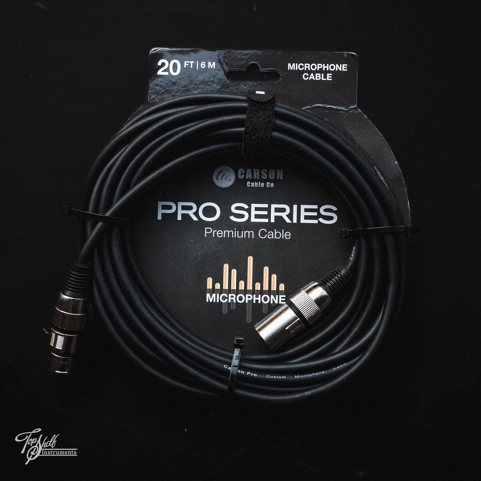 Carson Pro Series 20ft Microphone Cable XLR-XLR – Topshelf Instruments