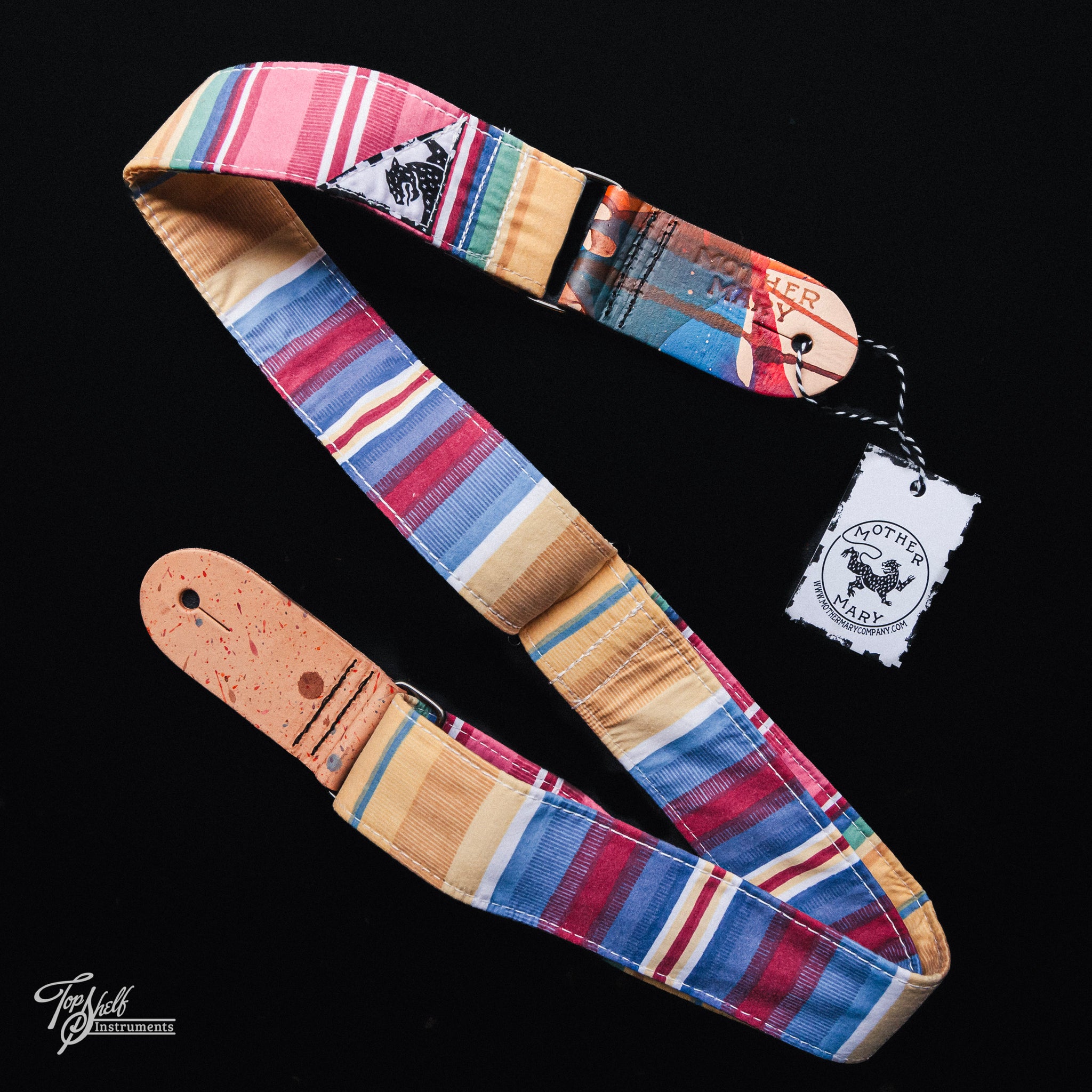 Mother Mary Handmade Guitar Strap - Bottle Rocket – Topshelf Instruments