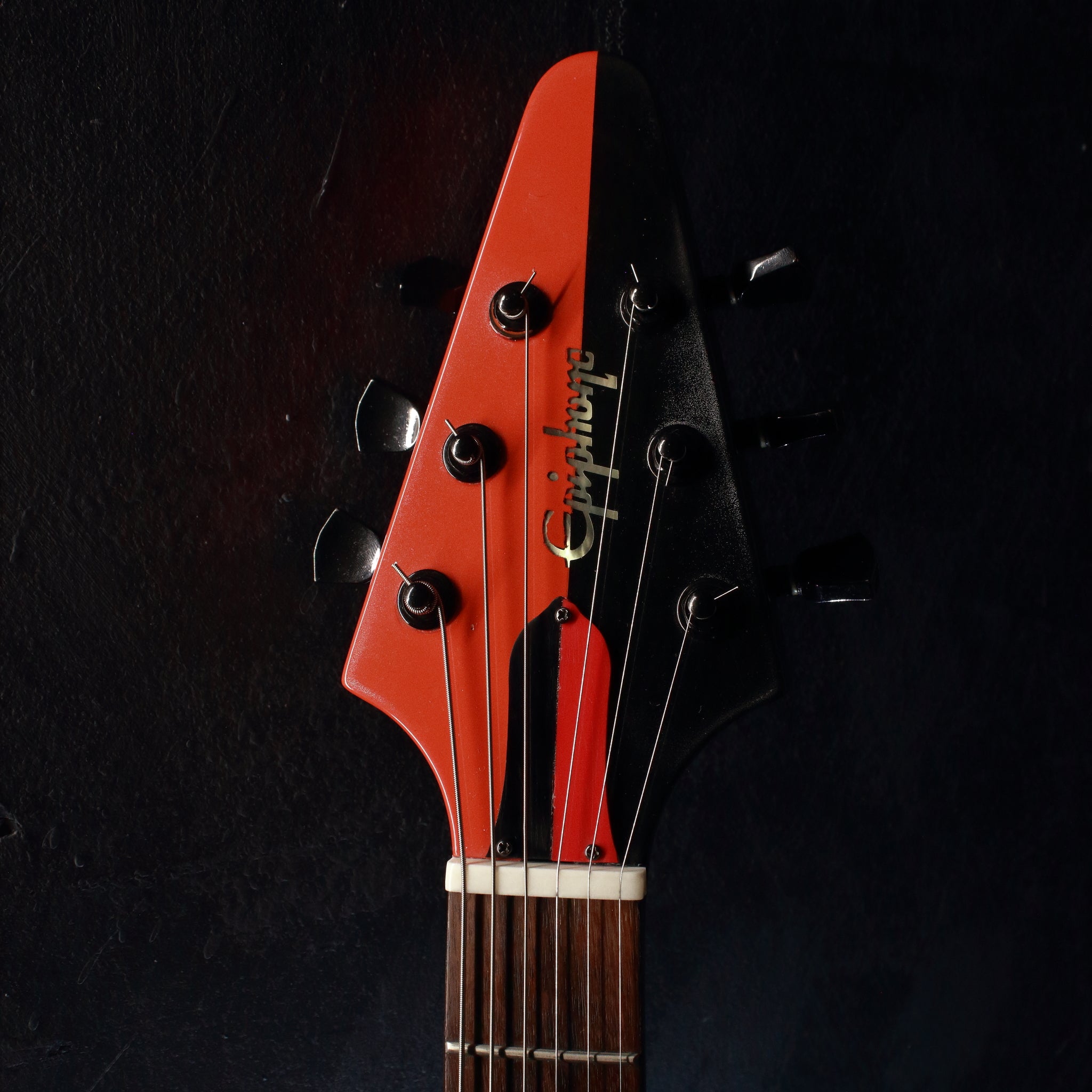 Epiphone Flying V Red/Black Harlequin 1999 – Topshelf Instruments