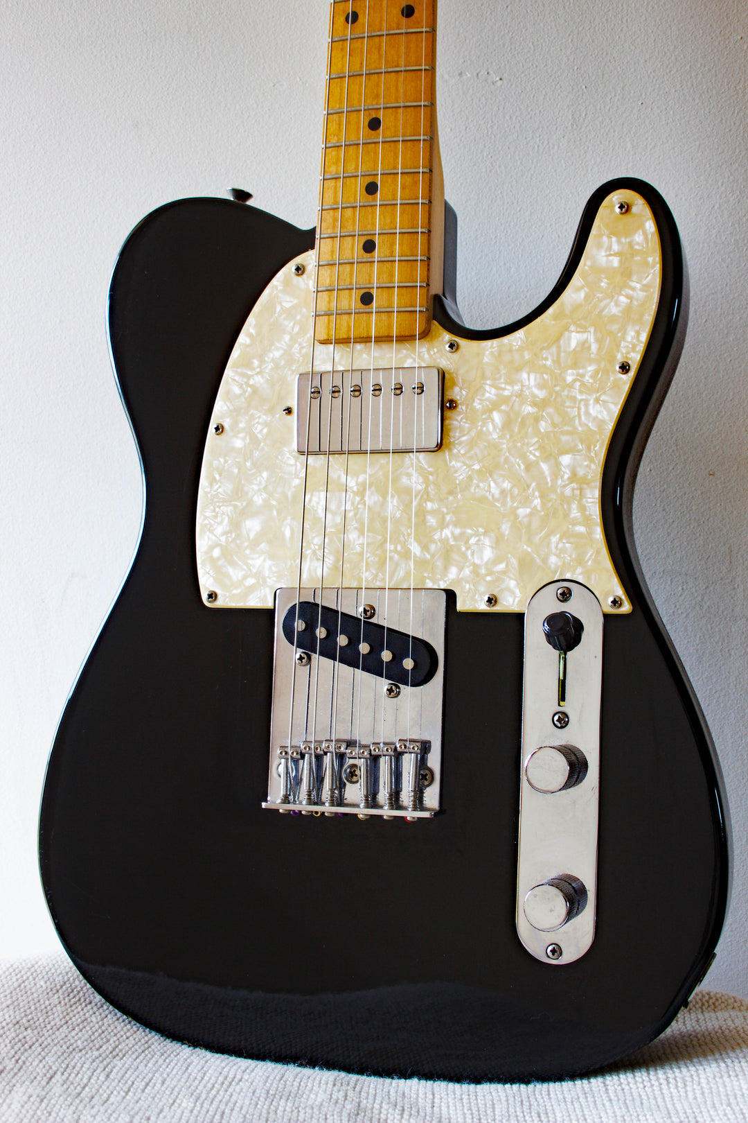 Squier MIJ Silver Series Fat Tele Black 1993/4 – Topshelf Instruments